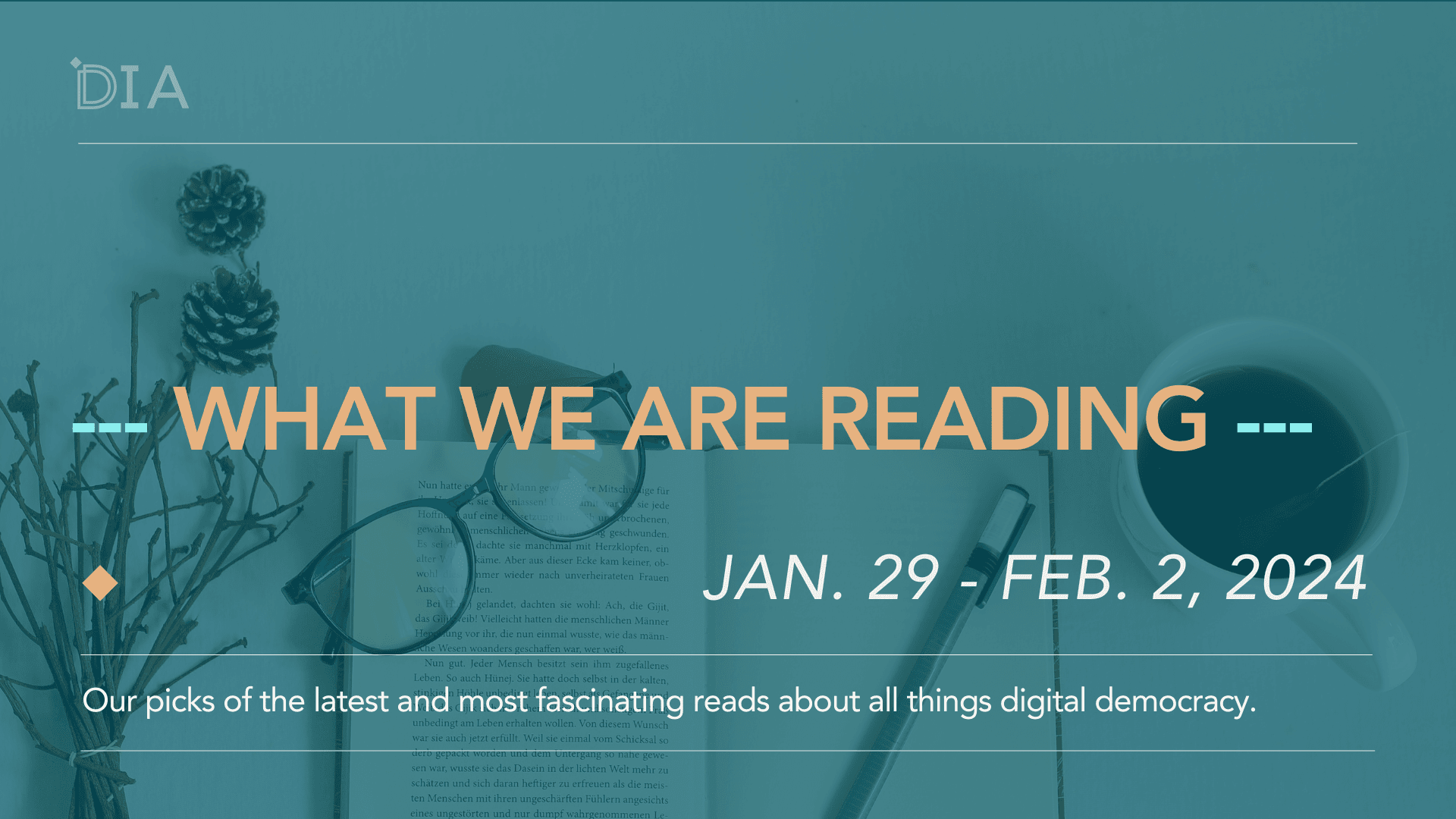What We Are Reading - January 29 - February 2, 2024